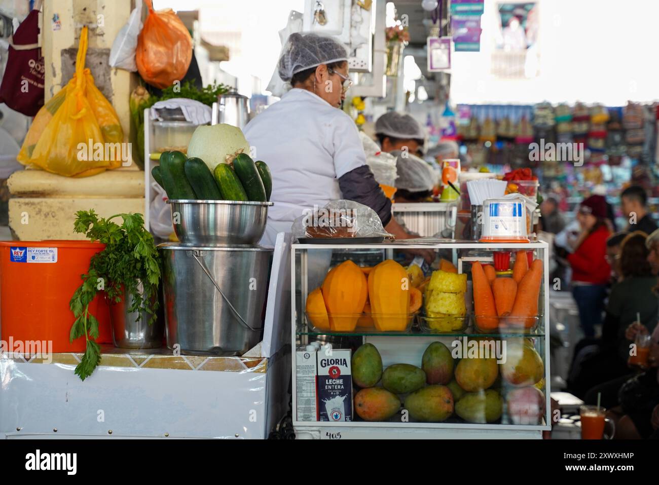 Cusco, Peru - April 12, 2024: Mercado Central de San Pedro or San Pedro ...