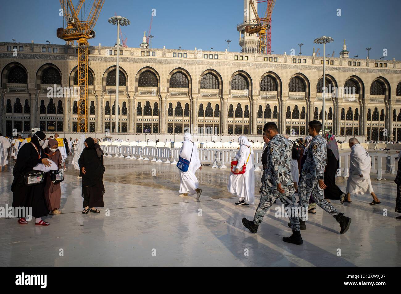 Mecca, Saudi Arabia - June 4, 2024: Saudi Arabia Army walking near the ...