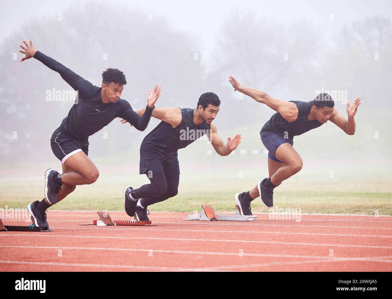 Race, fitness and men on track for exercise, marathon training and ...