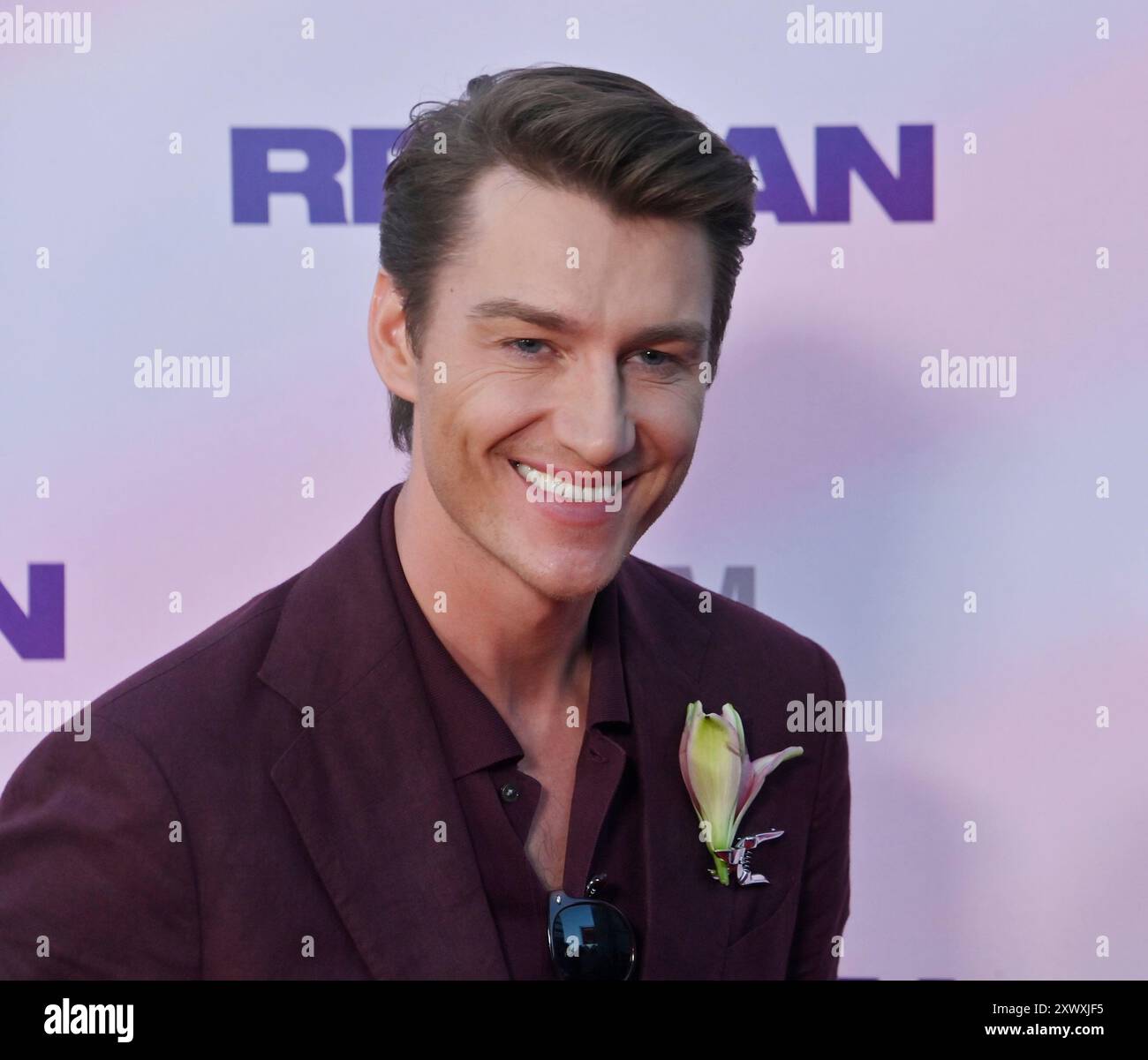 Los Angeles, US, August 20, 2024. Cast member Alex Sparrow attends the ...