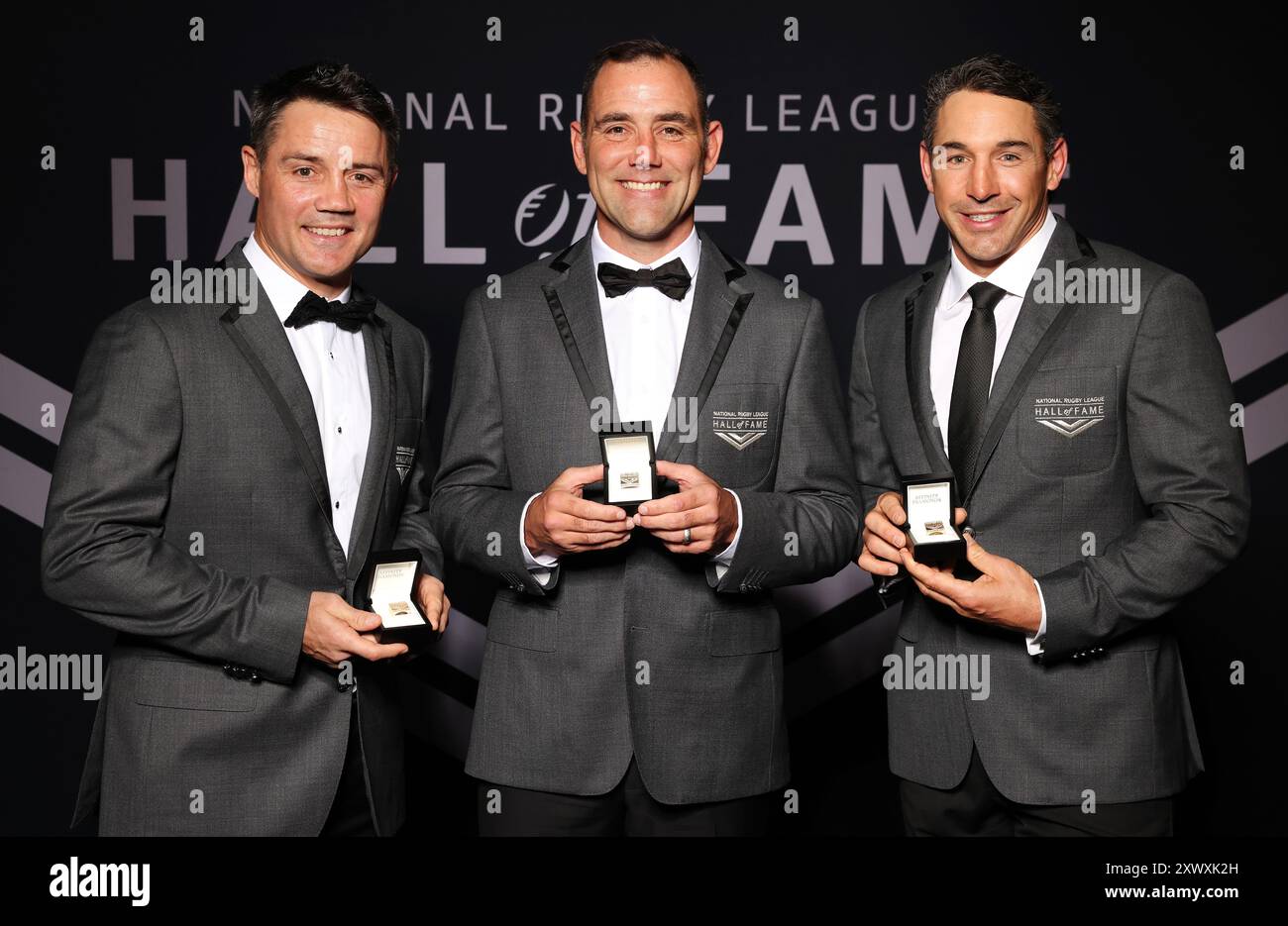 Sydney, Australia. 21st Aug, 2024. Cooper Cronk, Cameron Smith and ...