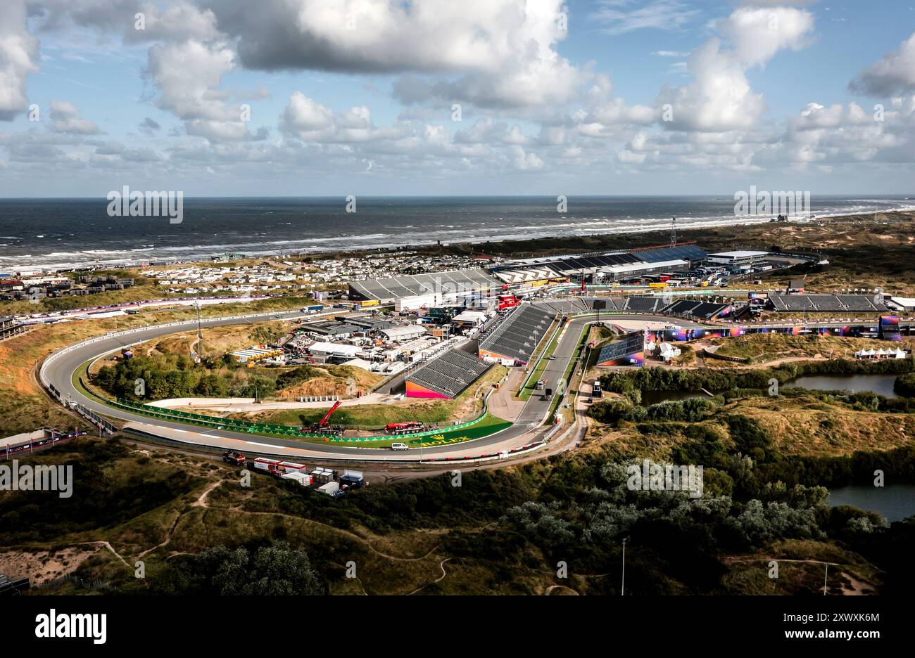ZANDVOORT - A drone photo of the circuit in the run-up to the Dutch ...
