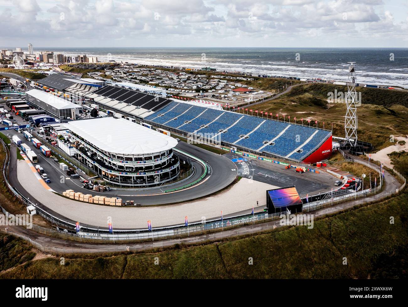 ZANDVOORT - A drone photo of the circuit in the run-up to the Dutch ...