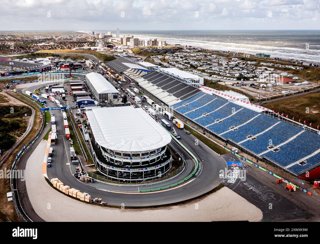 ZANDVOORT - A drone photo of the circuit in the run-up to the Dutch ...