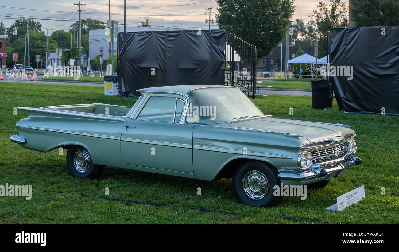 BIRMINGHAM, MI/USA - AUGUST 17, 2024: A 1959 Chevrolet El Camino truck ...