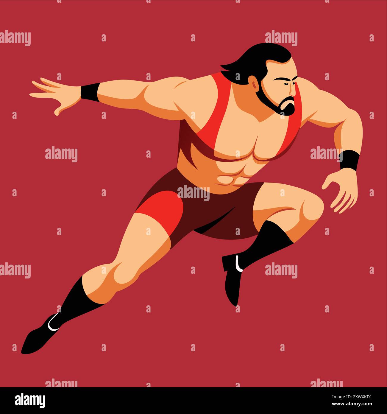 Wrestling vector vectors hi-res stock photography and images - Alamy