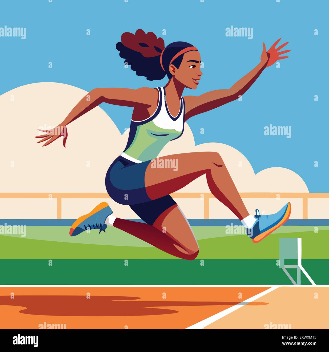 Female fitness vector vectors hi-res stock photography and images - Alamy