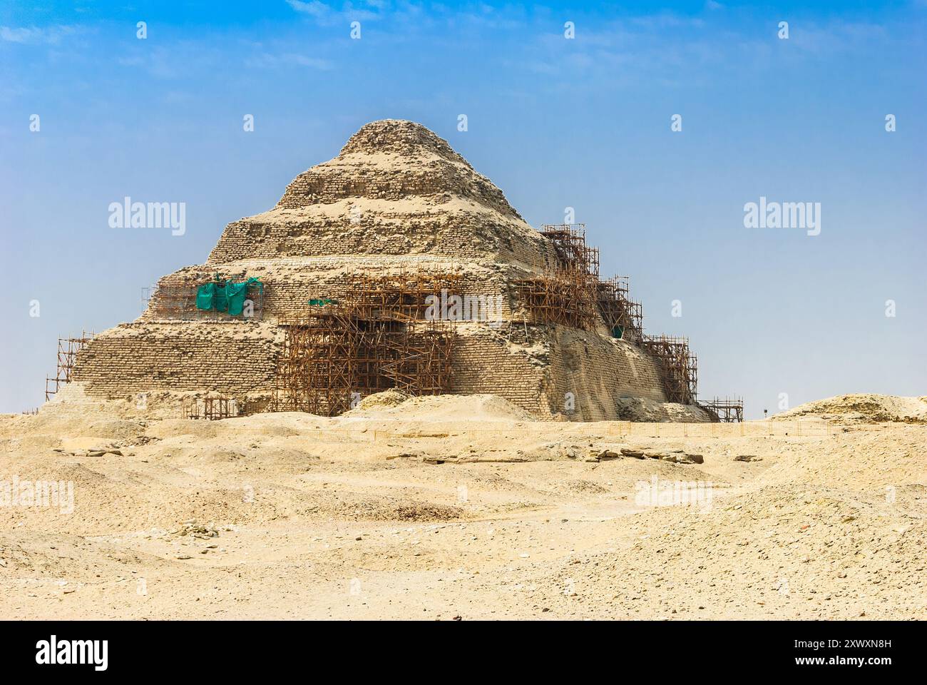 Pyramid of Djoser - Saqqara necropolis, Lower Egypt Stock Photo - Alamy