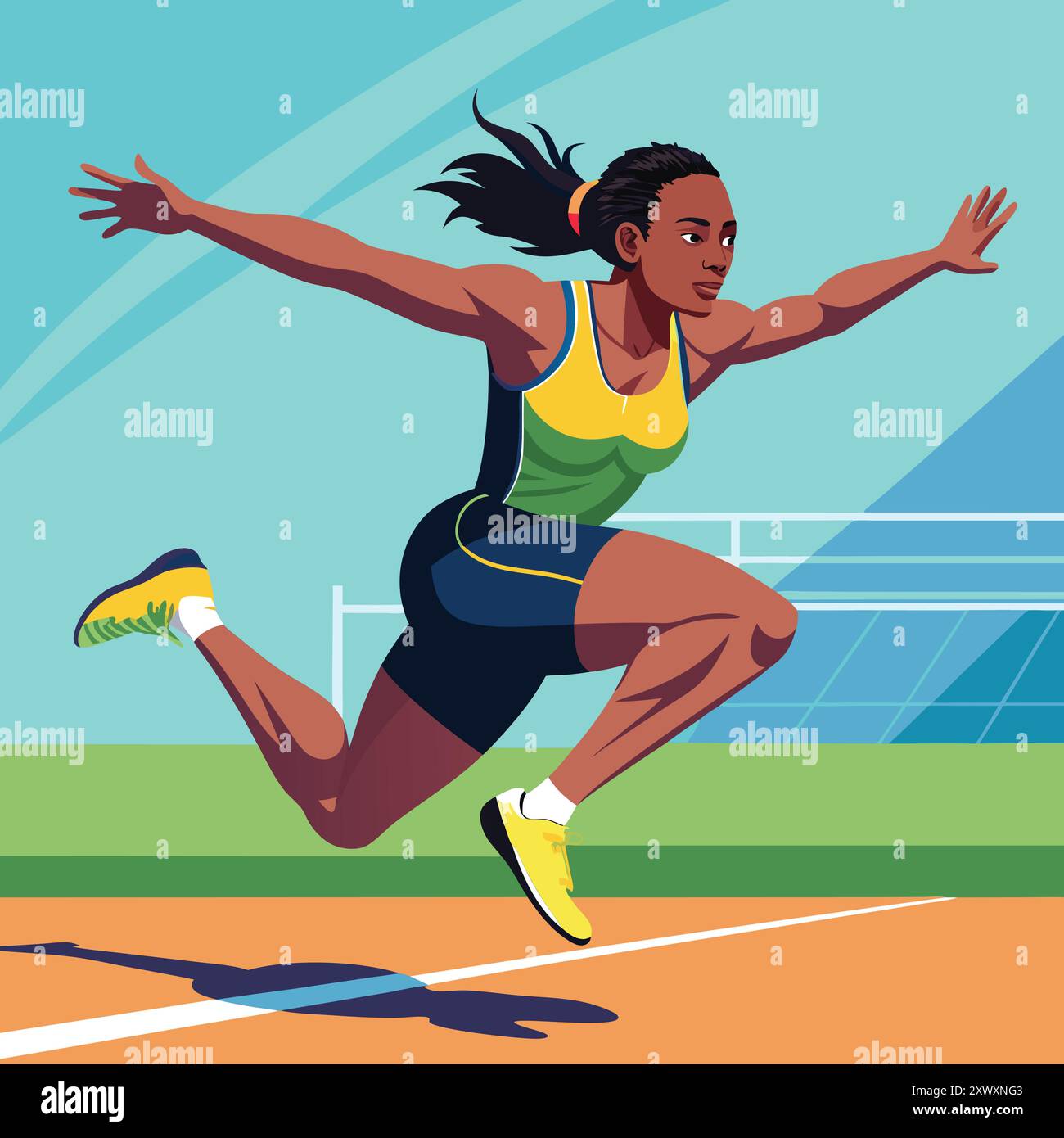 Female fitness vector vectors hi-res stock photography and images - Alamy