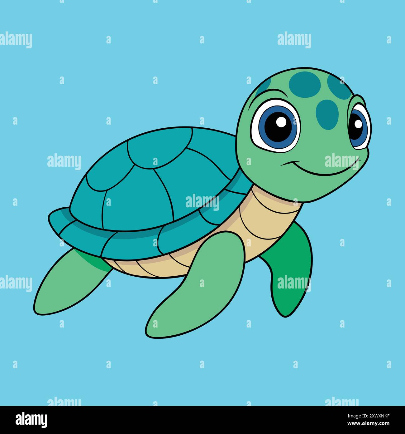 Turtle vector vectors hi-res stock photography and images - Alamy