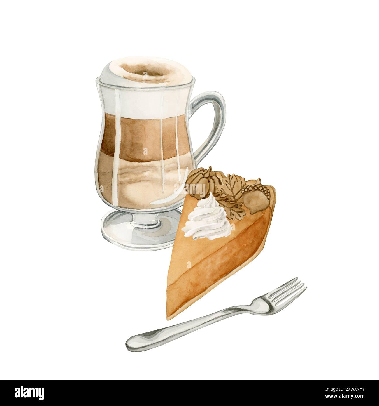 Cafe coffee cake fall Cut Out Stock Images & Pictures - Alamy