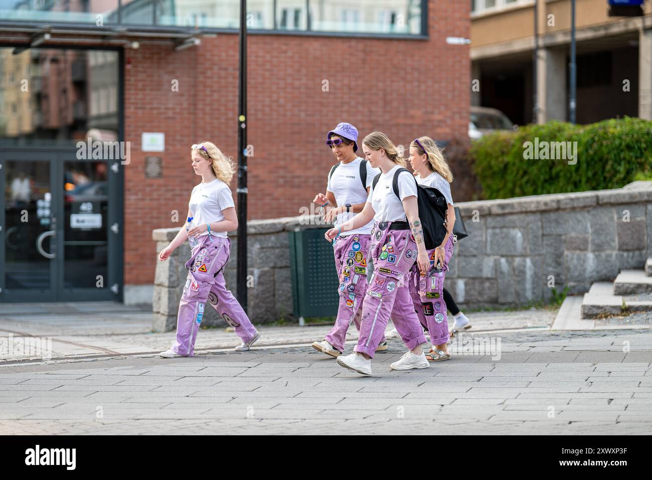 Students in costumes gather at the beginning of their freshman year for ...
