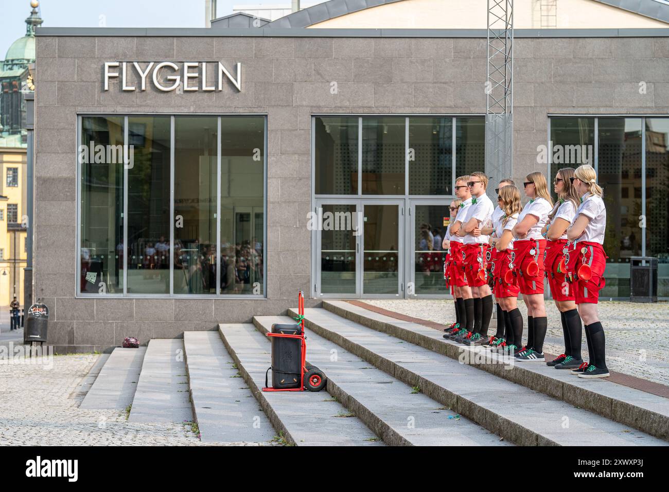 Students in costumes gather at the beginning of their freshman year for ...