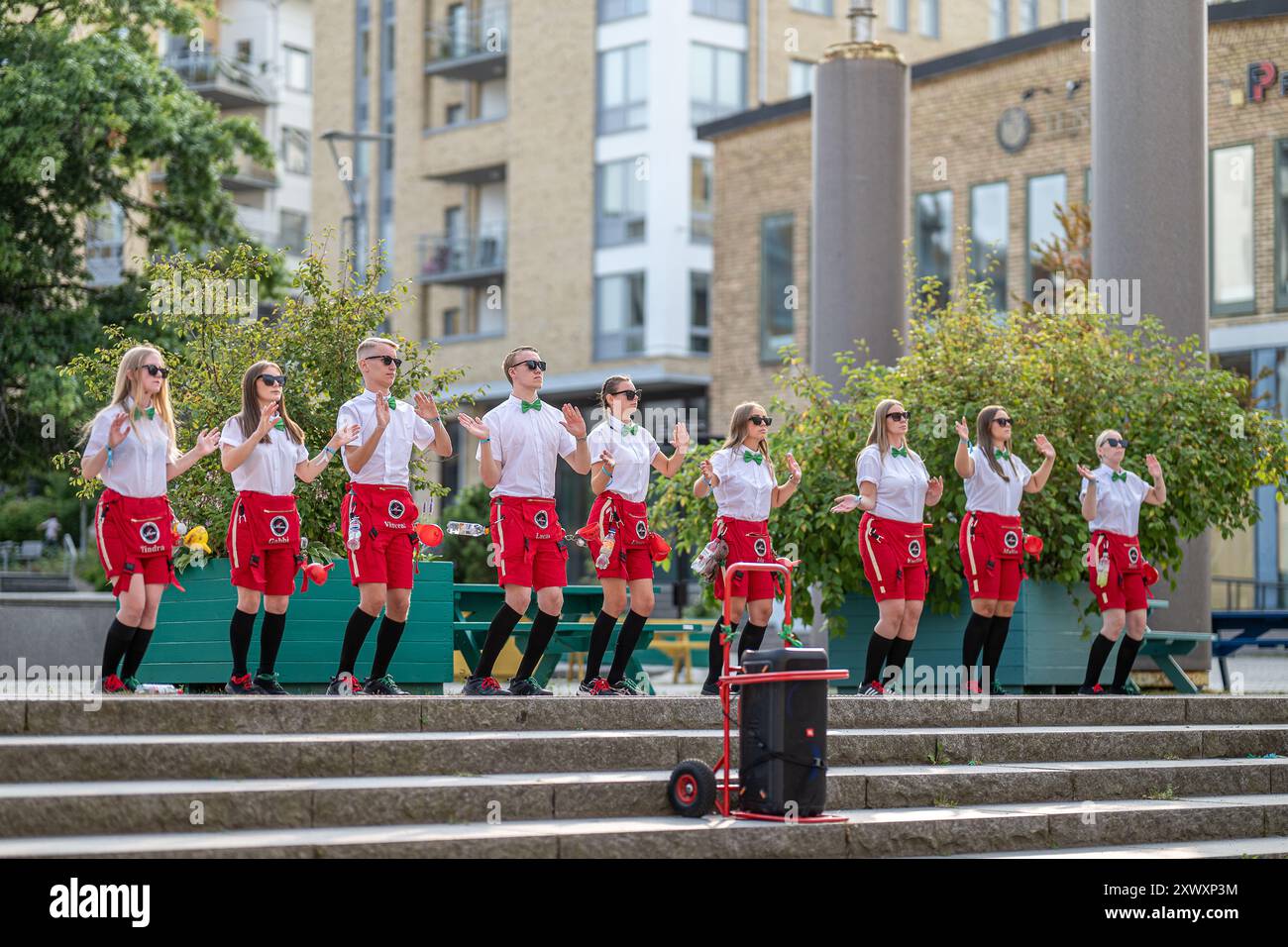 Students in costumes gather at the beginning of their freshman year for ...