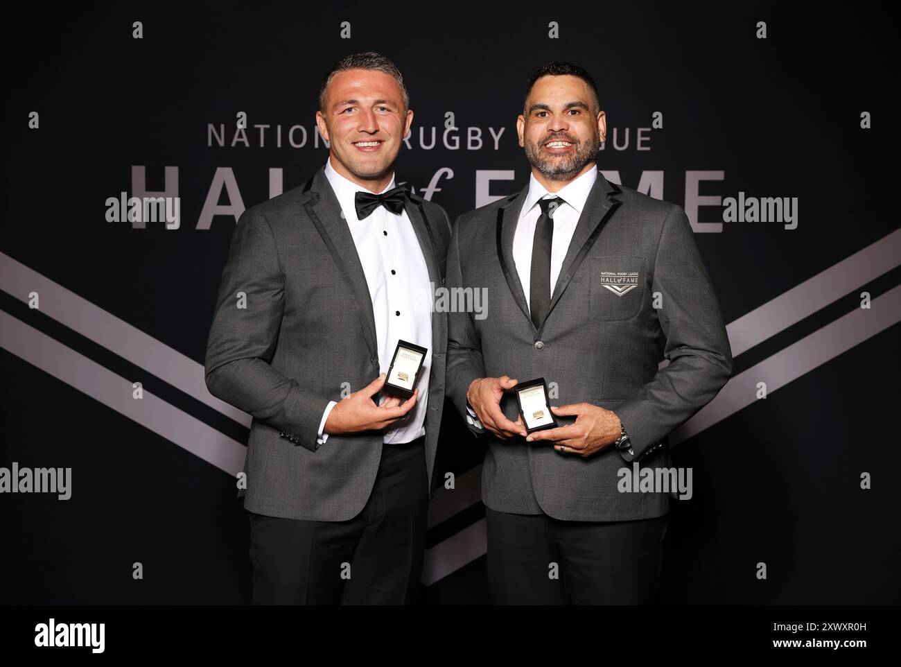 Sydney, Australia. 21st Aug, 2024. Sam Burgess and Greg Inglis during ...