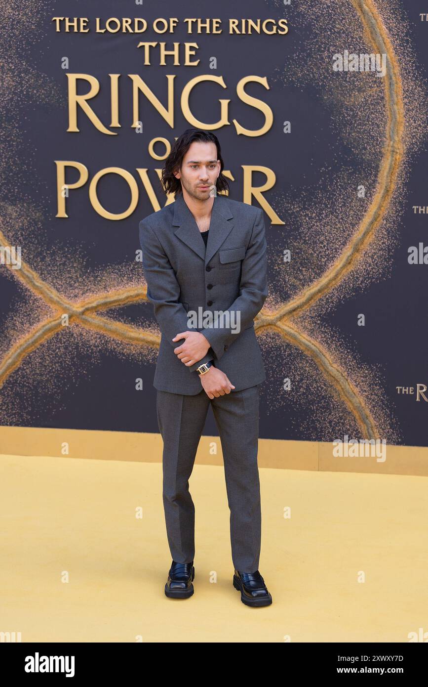 London, UK, August 20, 2024. Maxim Baldry attends The Lord of the Rings ...