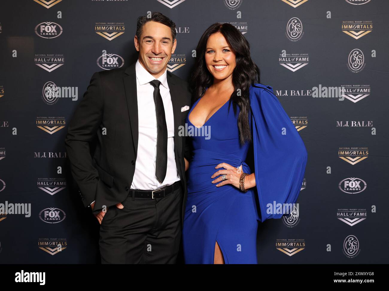 Sydney, Australia. 21st Aug, 2024. Billy Slater and wife Nicole during ...