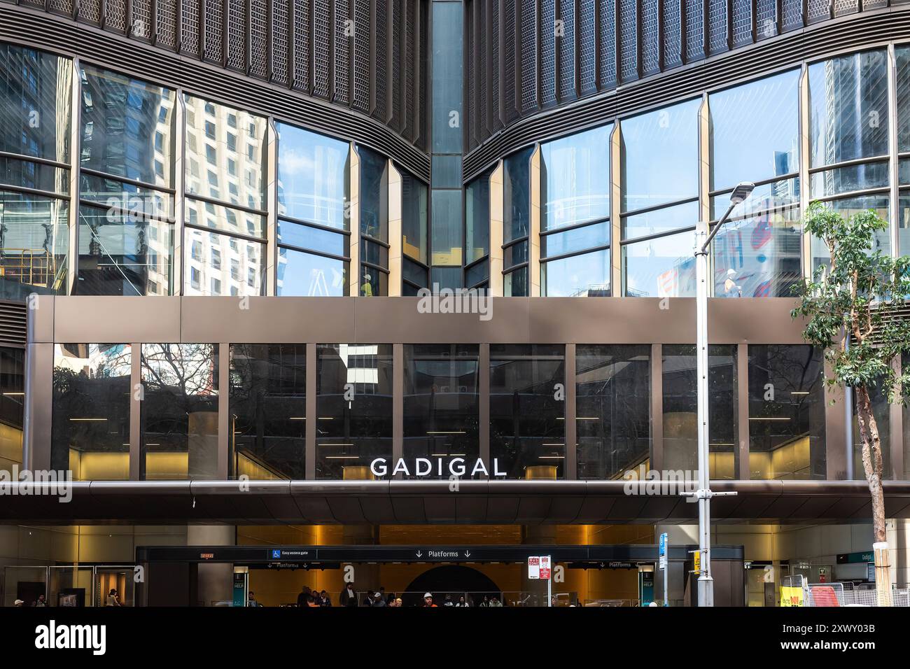 Sydney, Australia, Wednesday, 21st August,2024. Gadigal Station which ...