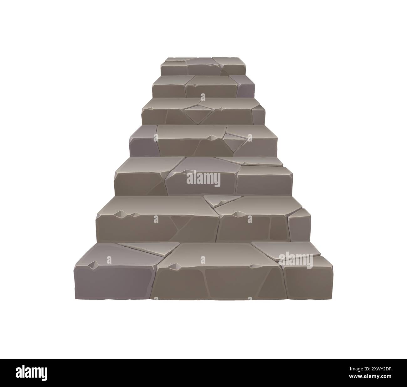 Stone stairs, old house or medieval castle ladder, isolated cartoon ...