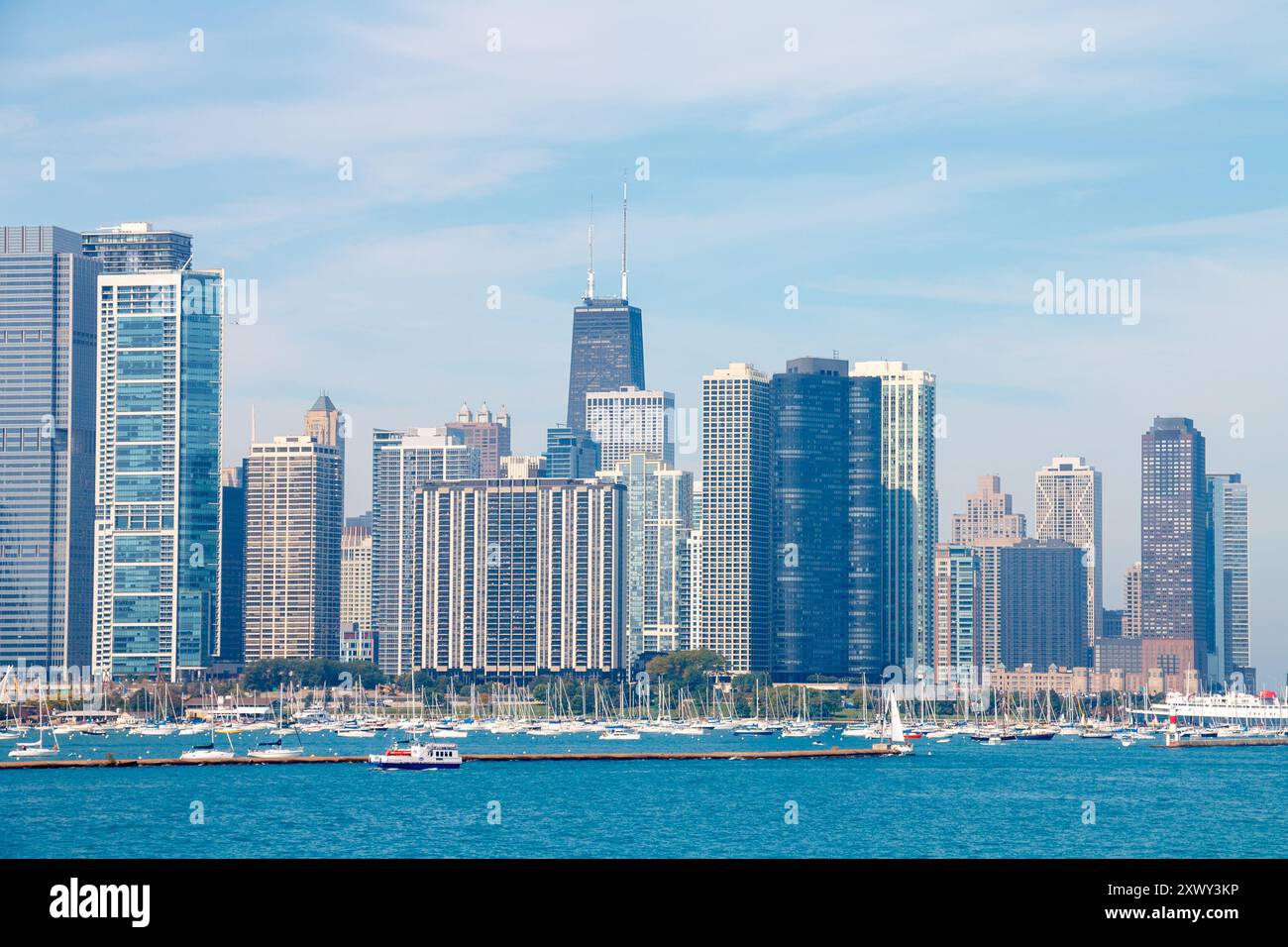 The Lake Michigan, John Hancock Center and the Modern Architecture ...