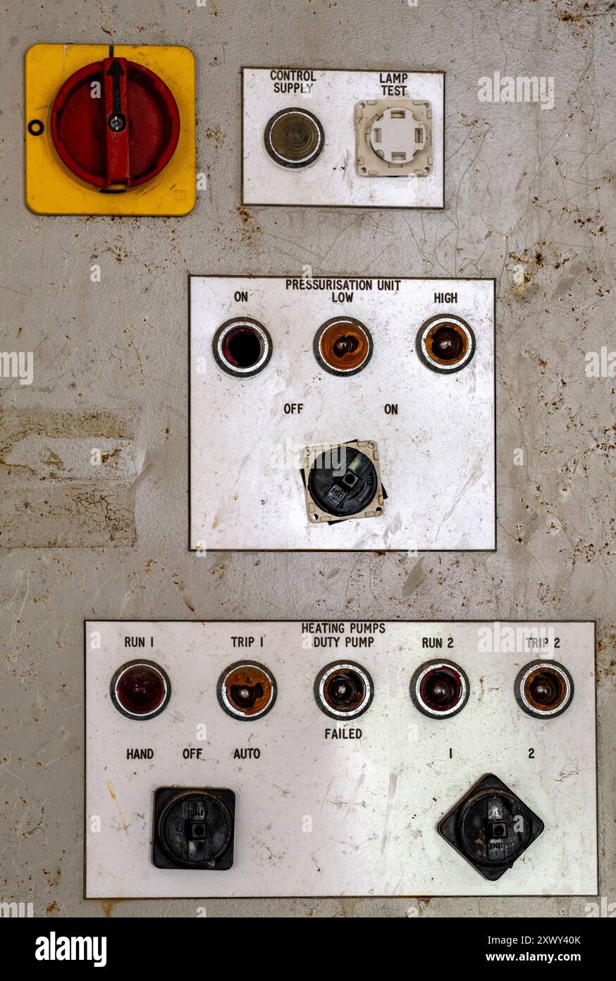 Old switchboard in abandoned factory Stock Photo - Alamy