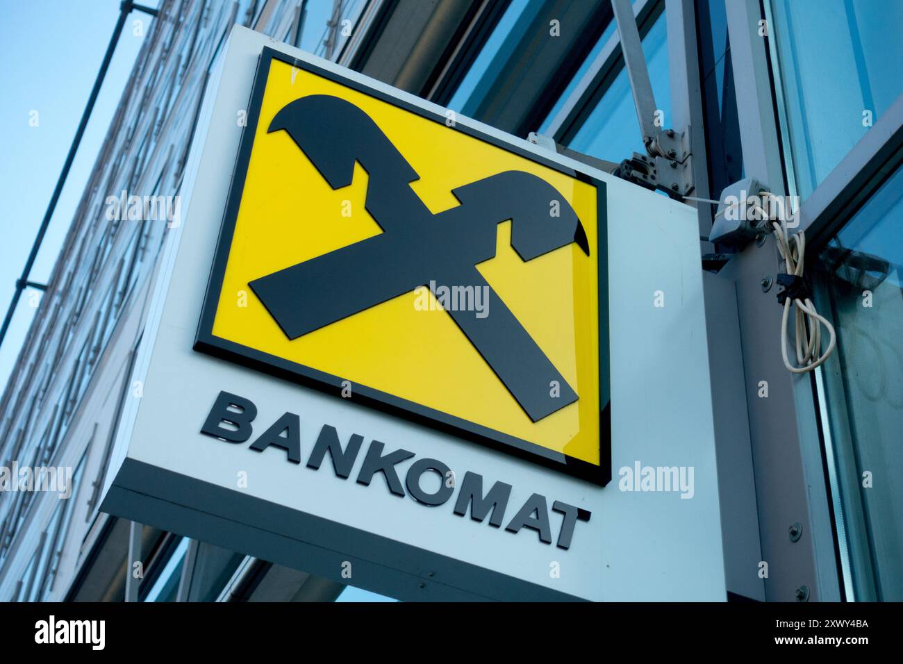 Raiffeisen Bank, Logo Company, Prague Czech Republic Stock Photo - Alamy