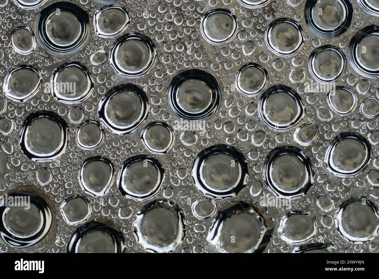 Bubbles behind plastic wrapping Stock Photo - Alamy
