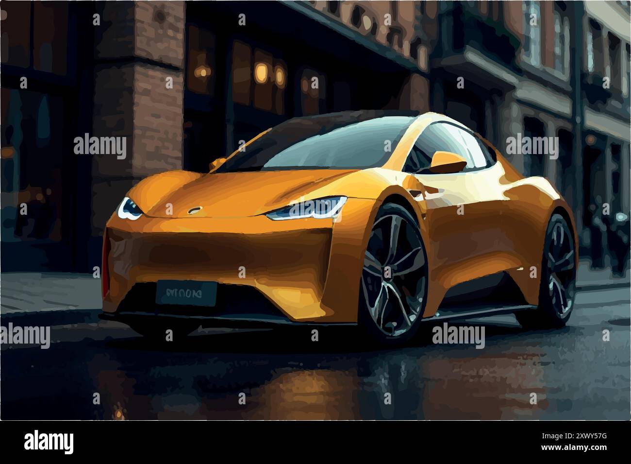 Electric Car is the Future of Driving Stock Vector Image & Art - Alamy