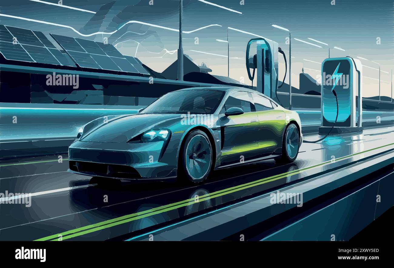 Electric Cars Are Redefining the Driving Experience Stock Vector Image ...