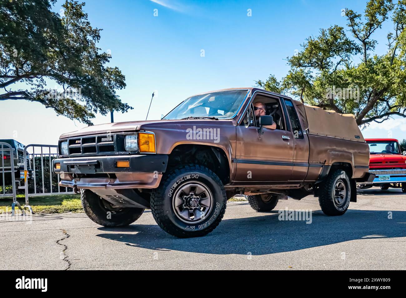 Gulfport, MS - October 02, 2023: Low perspective front corner view of a ...