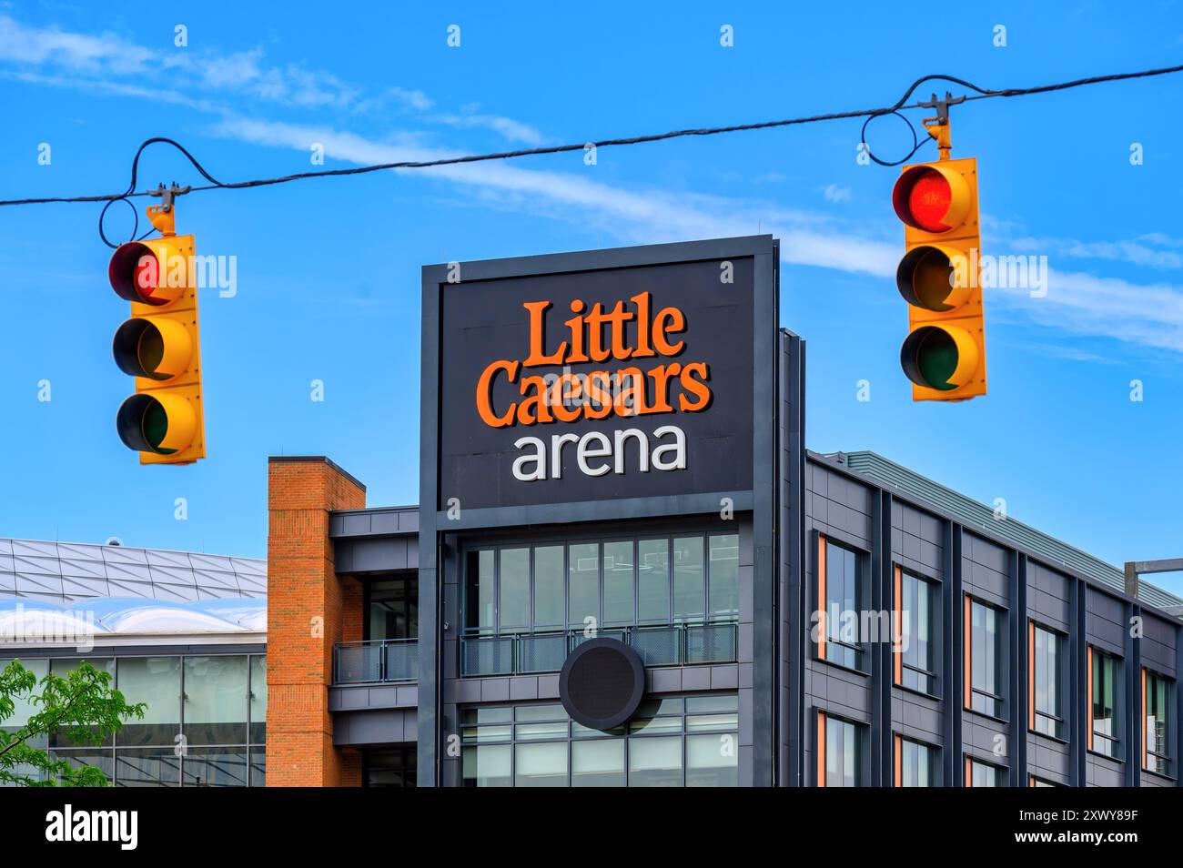Little caesars arena building hi-res stock photography and images - Alamy