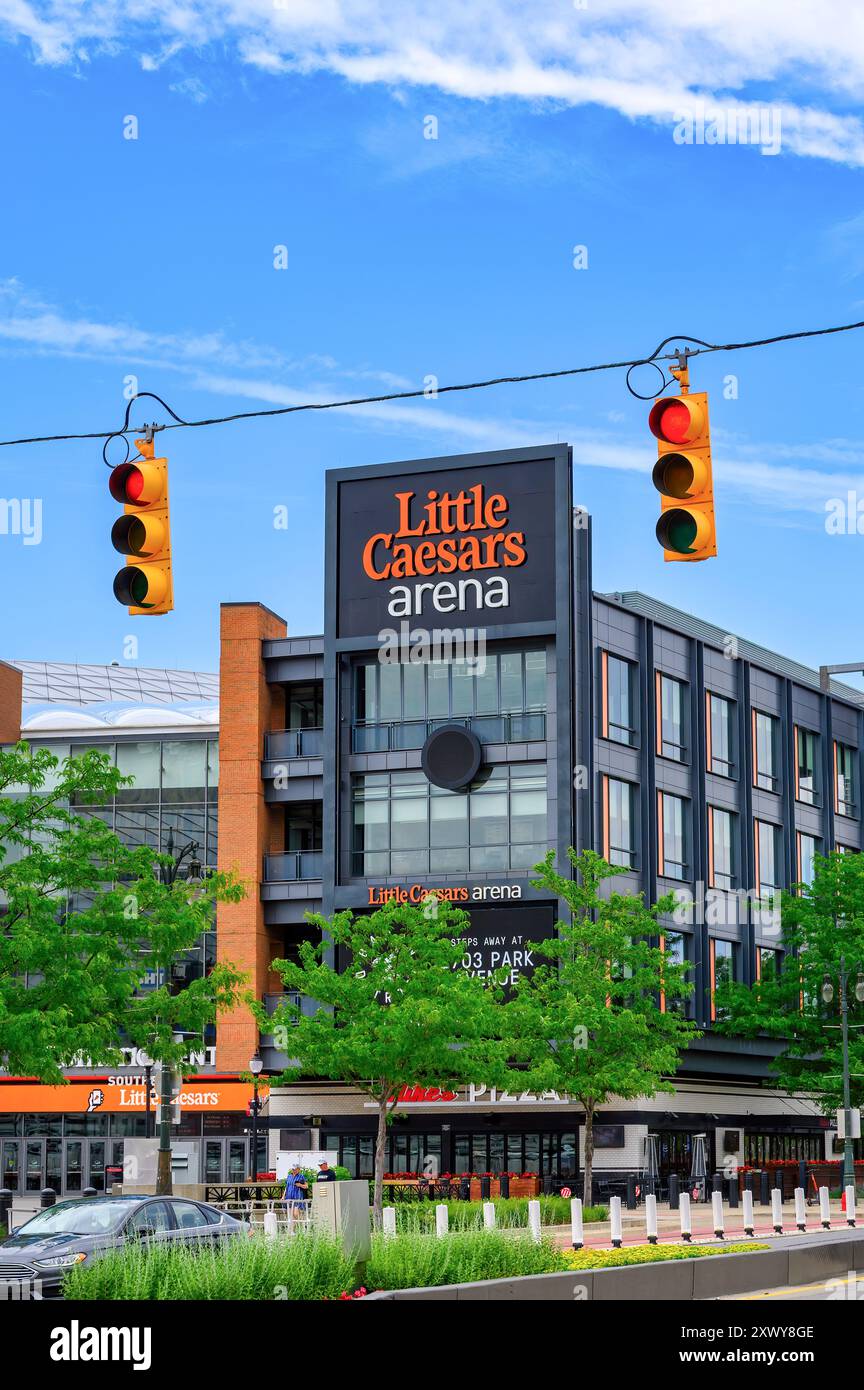 Little caesars arena building hi-res stock photography and images - Alamy