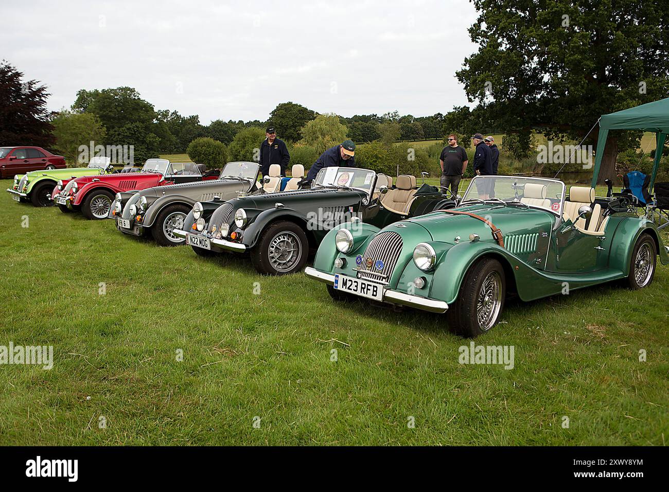 Morgan Cars line-up at The Classics at Penshurst Car Show at Penshurst ...