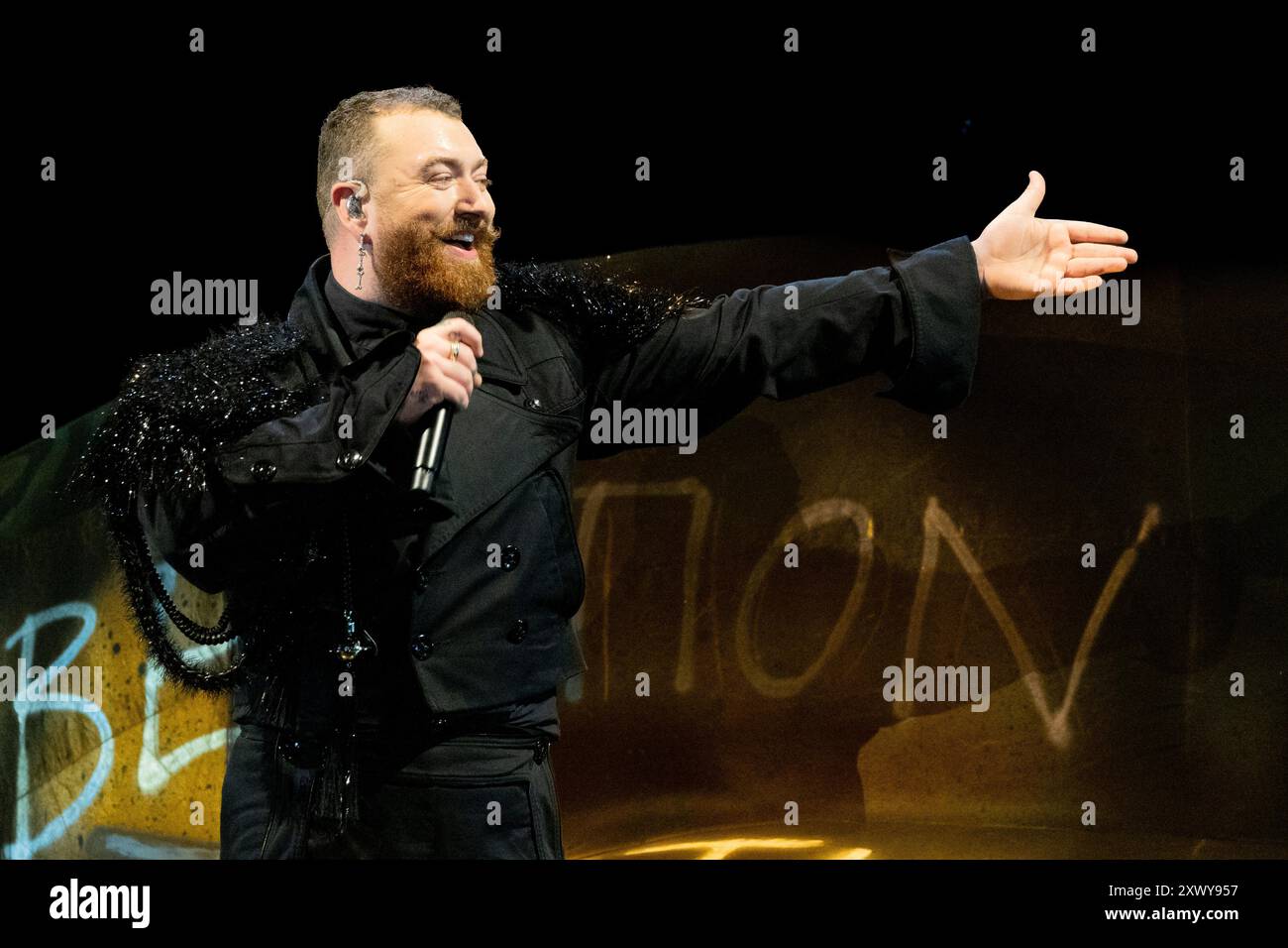 Hungary 11 August 2024 Sam Smith live at Sziget Festival in Budapest ...