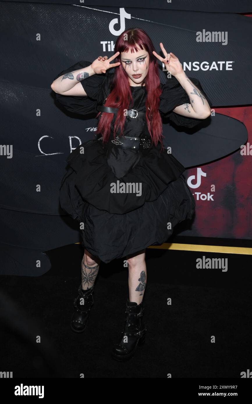 New York, USA. 20th Aug, 2024. Alice Glass attending The Crow film ...