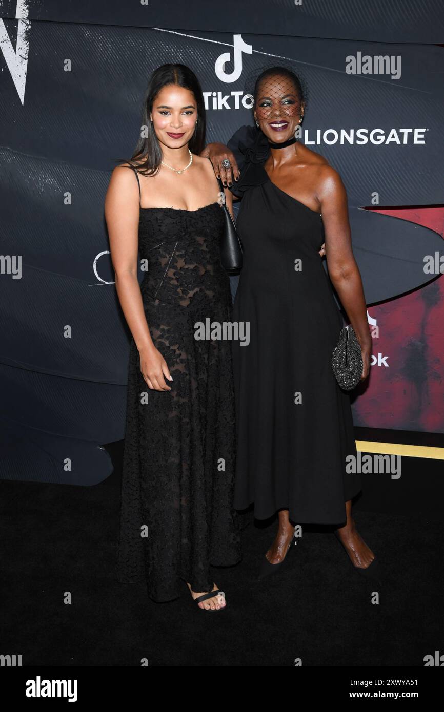 New York, USA. 20th Aug, 2024. Josette Simon (right) attending The Crow film premiere at The ...