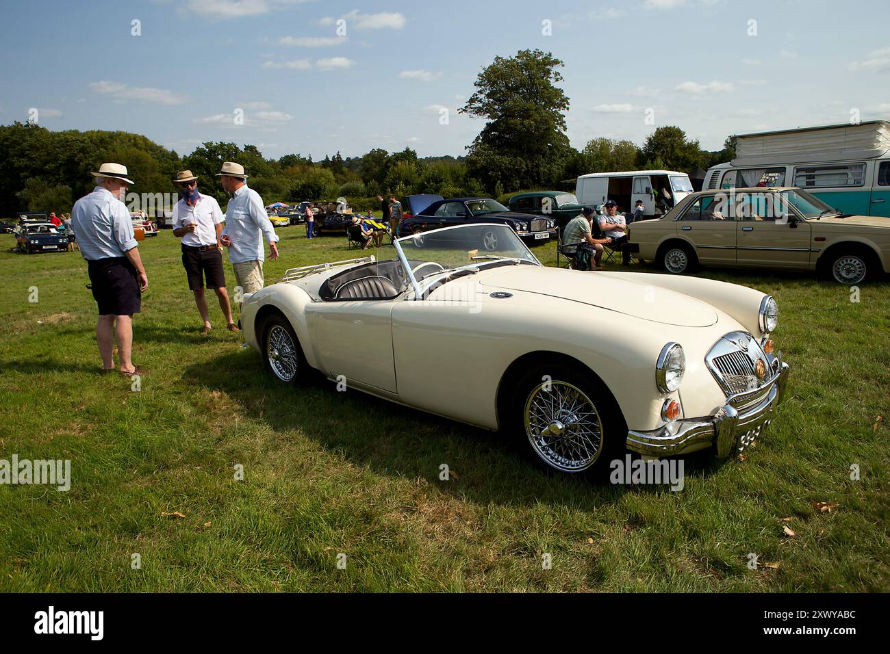 1960 MGA owned by Marc Ellerby at the Classics at Penshurst Car Show at ...