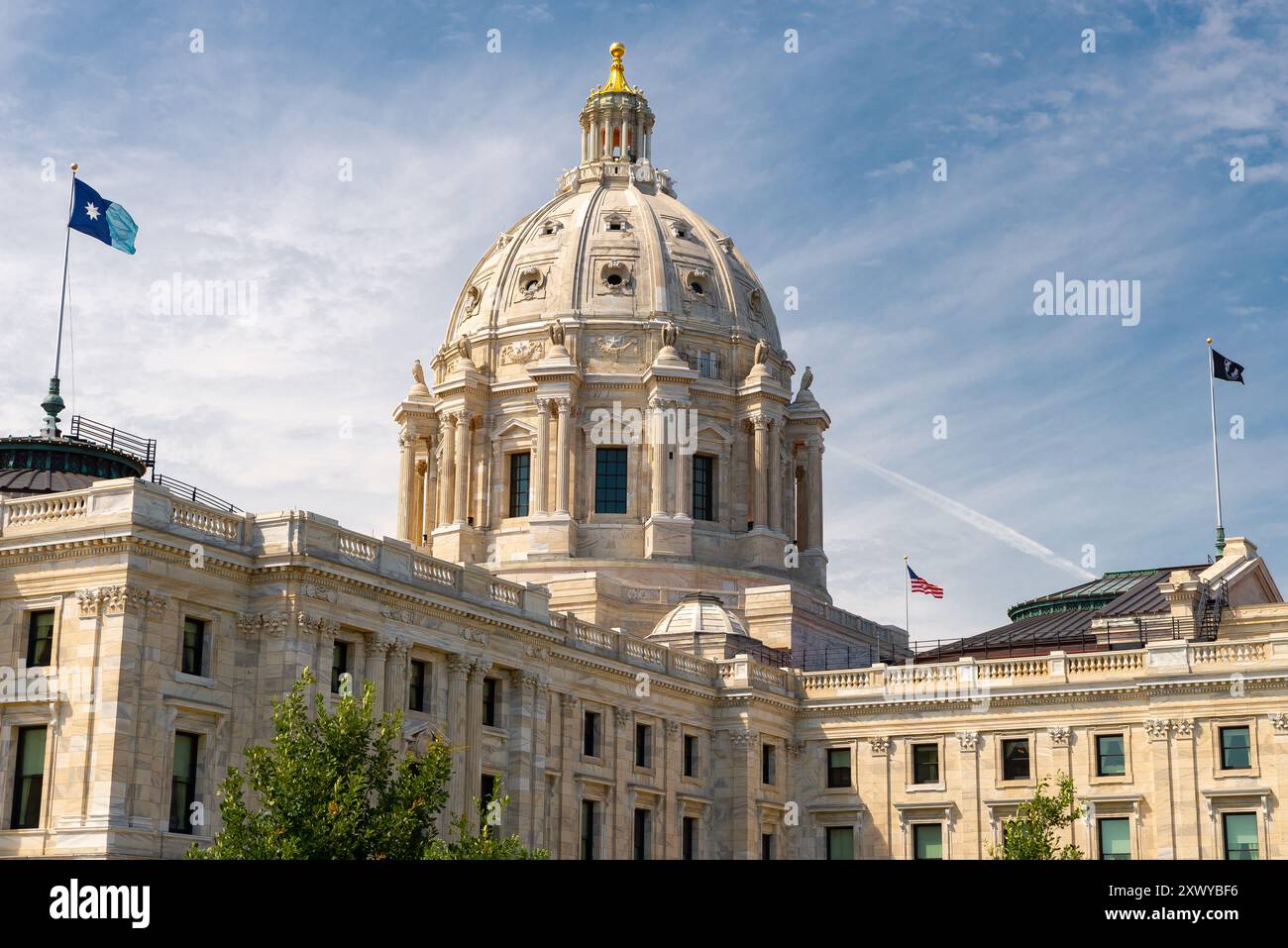 Exterior of the Minnesota State Capitol Building, built between 1896 ...