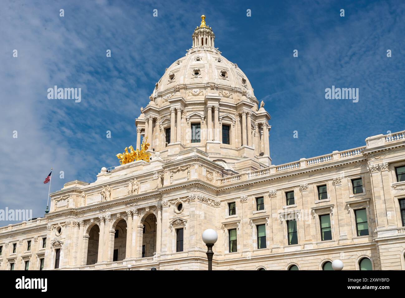 Exterior of the Minnesota State Capitol Building, built between 1896 ...