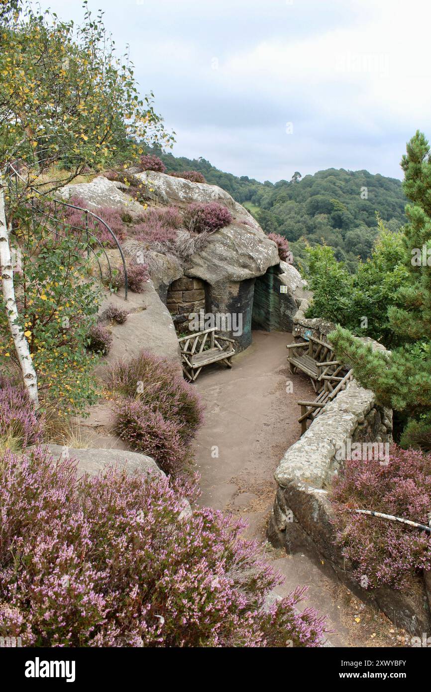 Hawkstone Folly Park, Shropshire, England - Seating Area Stock Photo ...