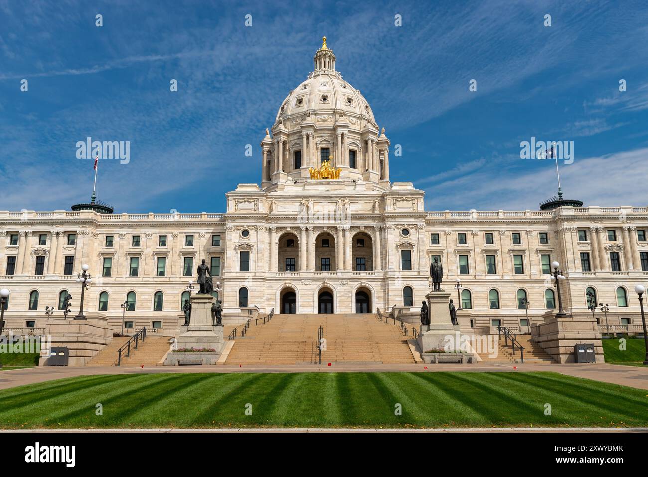 Exterior of the Minnesota State Capitol Building, built between 1896 ...