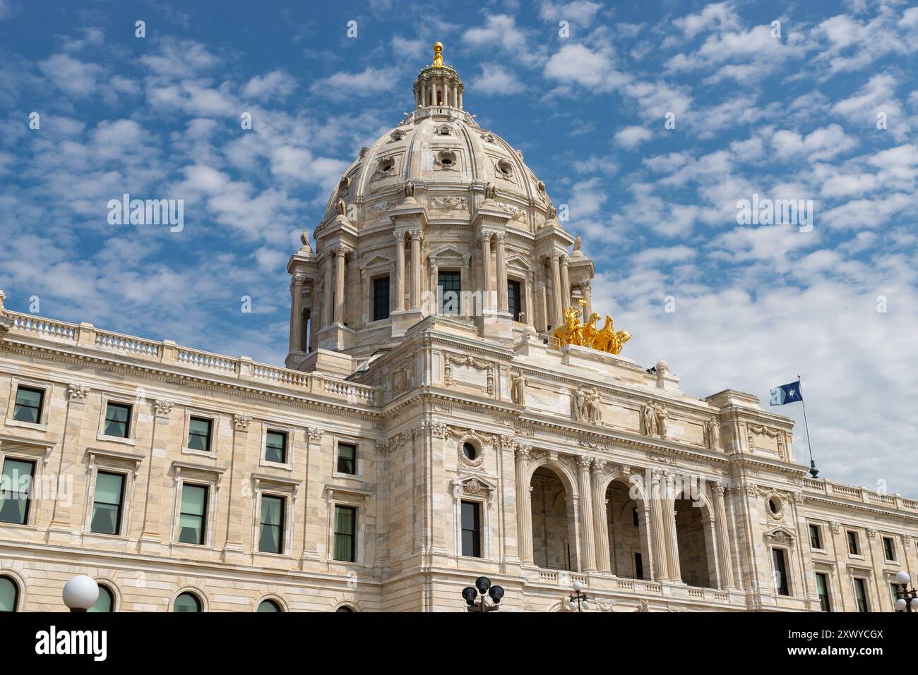 Exterior of the Minnesota State Capitol Building, built between 1896 ...