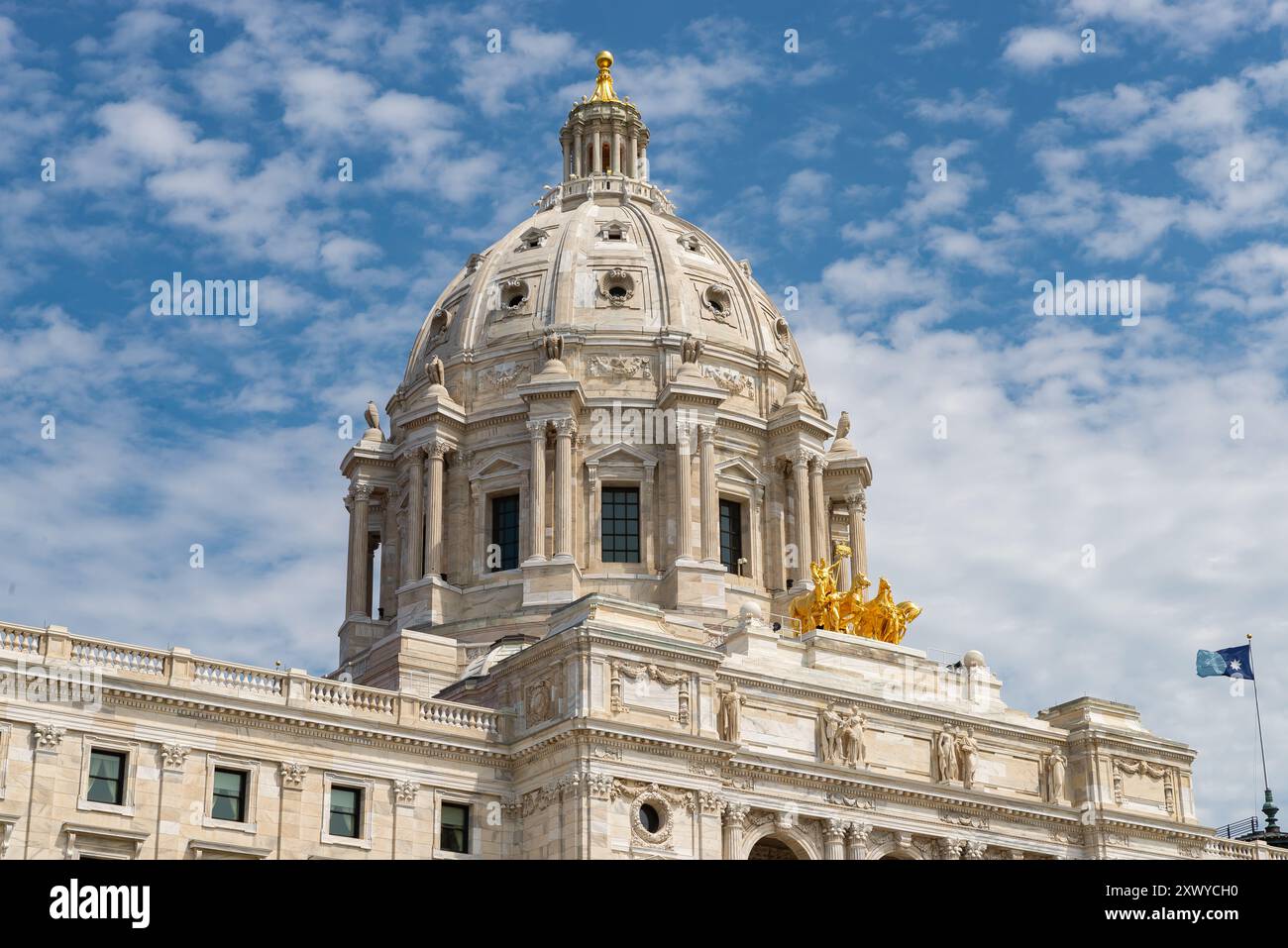 Exterior of the Minnesota State Capitol Building, built between 1896 ...