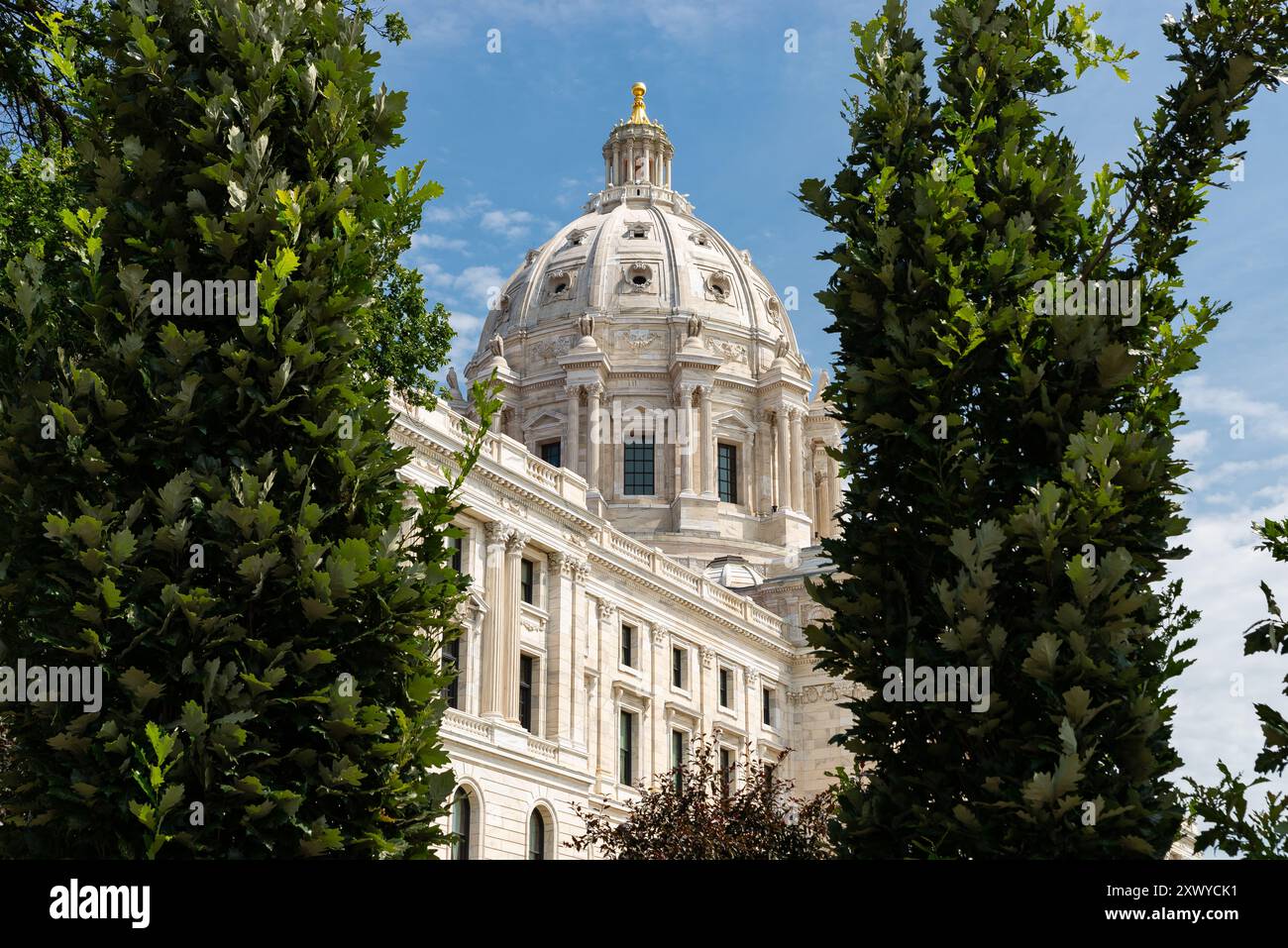 Exterior of the Minnesota State Capitol Building, built between 1896 ...
