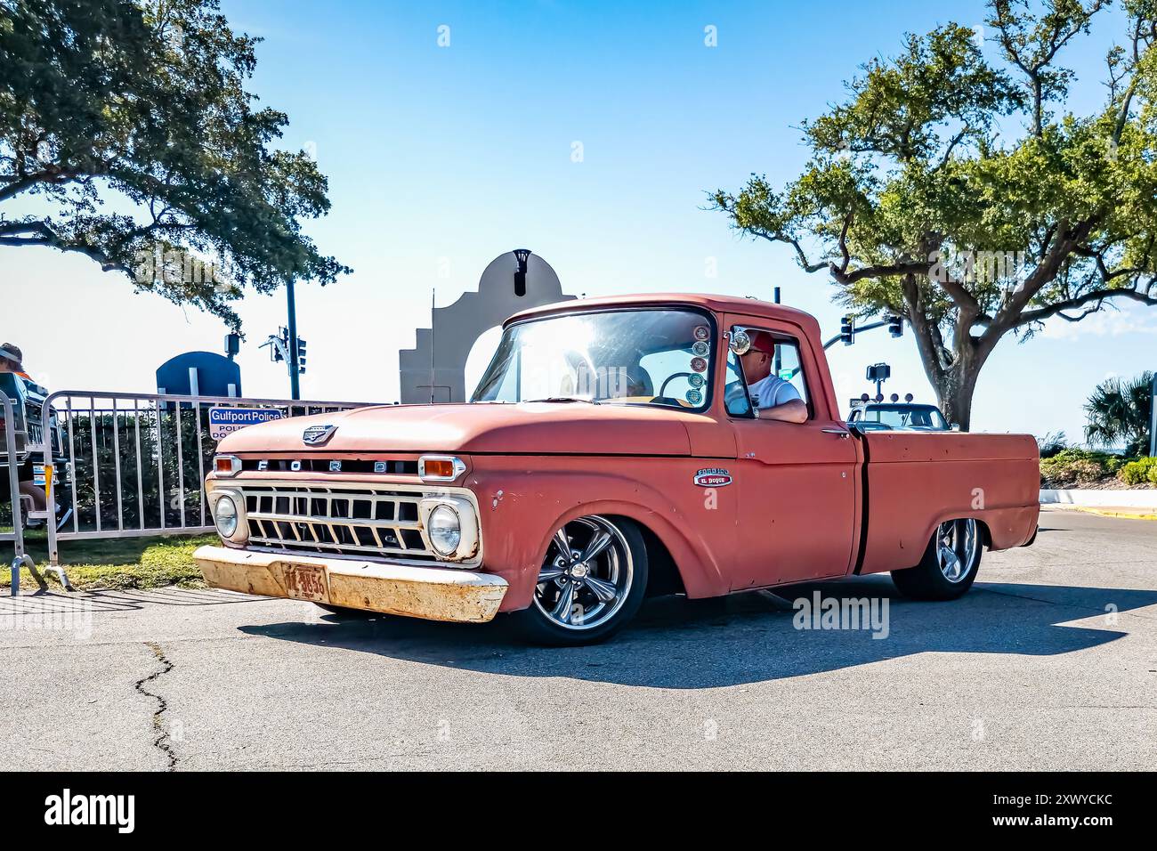 Gulfport, MS - October 02, 2023: Low perspective front corner view of a ...