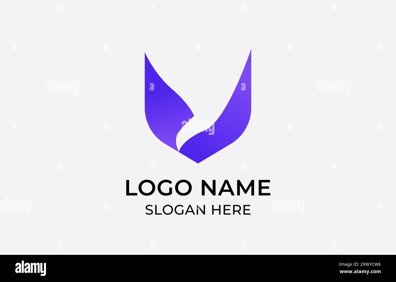 Logo minimalist Eagle or bird combined shield shape with meaning guard ...