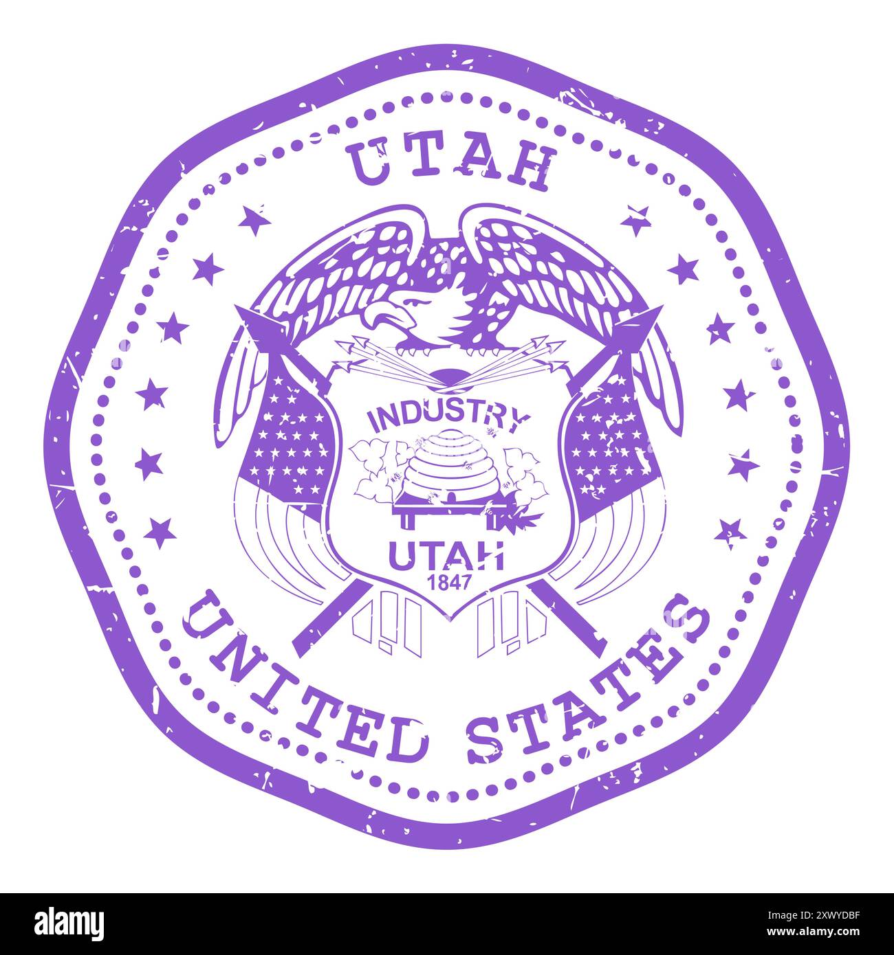 Utah journey Stock Vector Images - Alamy