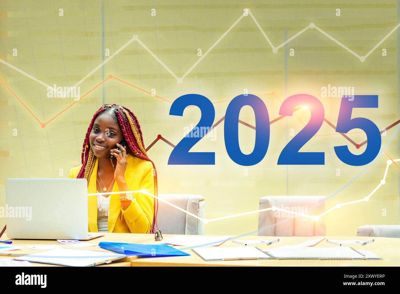 2025 wall calendar hi-res stock photography and images - Alamy