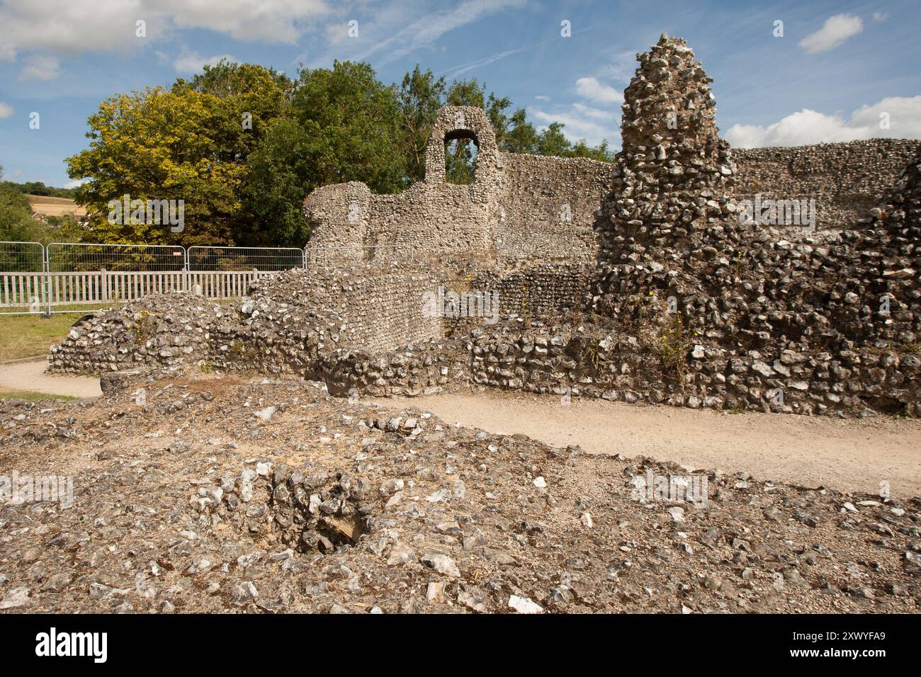 Eynsford Norman Castle Stock Photo - Alamy