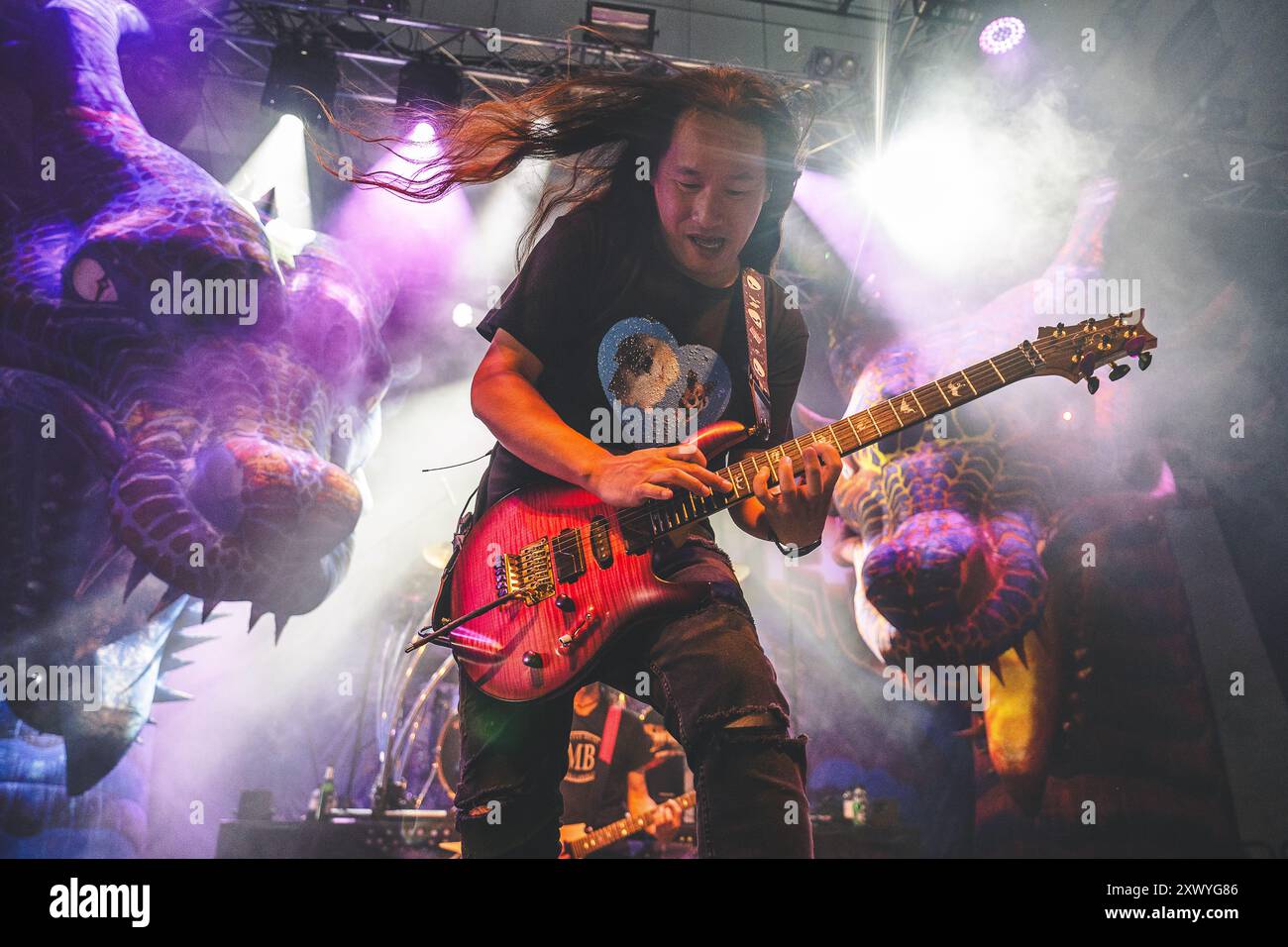 Horsens, Denmark. 16th, August 2024. The British power heavy metal band ...